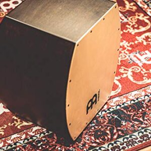 Meinl Jumbo Arch Bass Cajon Box Drum with Internal Snares - NOT MADE IN CHINA - Maple Frontplate / Hardwood Body in Vintage Wine Barrel Finish, 2-YEAR WARRANTY (SUBCAJ8VWB-M)