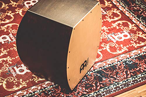 Meinl Jumbo Arch Bass Cajon Box Drum with Internal Snares - NOT MADE IN CHINA - Maple Frontplate / Hardwood Body in Vintage Wine Barrel Finish, 2-YEAR WARRANTY (SUBCAJ8VWB-M)