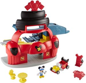 fisher-price disney mickey & the roadster racers, roadster racers garage playset