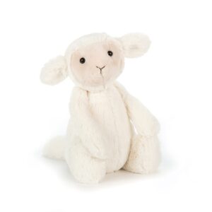 jellycat bashful lamb stuffed animal, medium 12 inches | lamb and sheep plush toy | classic children's gift