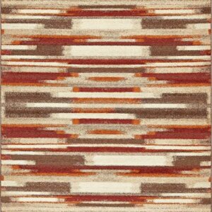 Unique Loom Autumn Collection Area Rug - Wheat (8' x 10' Rectangle, Multi/ Beige)