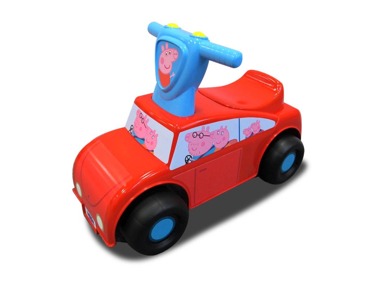 Peppa Pig Family Car Push n' Scoot Ride-on