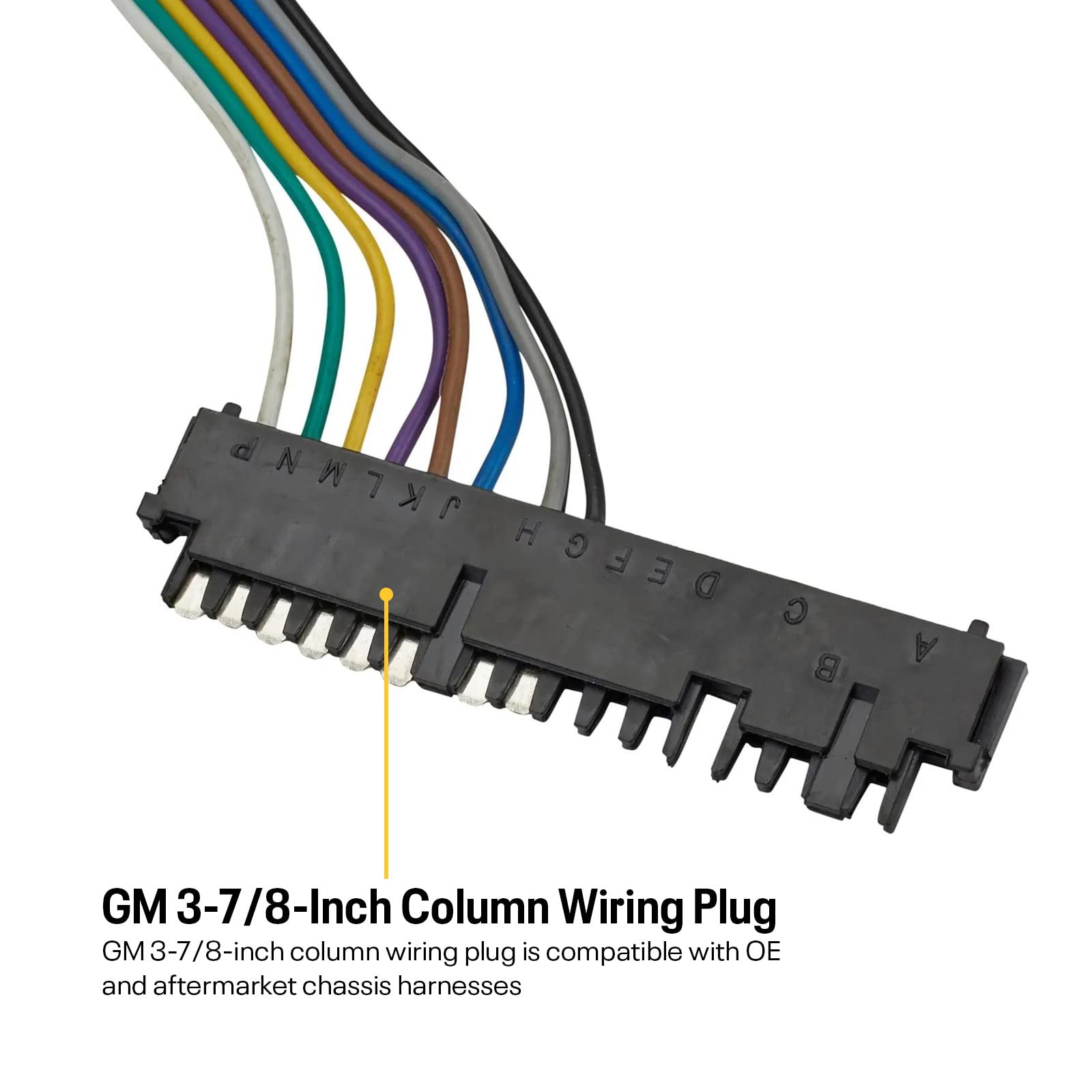 Universal GM 32-Inch Tilt Steering Column with Shifter: 5-Position Adjustable, Built-In GM Turn Signal & Hazard Flashers, Compatible with OE & Aftermarket Wiring, Chrome