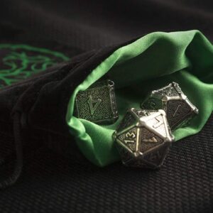 Q Workshop Metal Mythical 7 Polyhedral Ornamented Dice Set