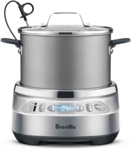 breville beg800sil precision poacher and sous vide, silver