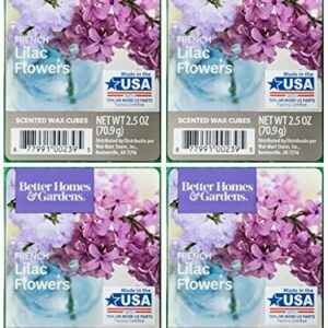 Better Homes and Gardens French Lilac Flowers Scented Wax Cubes - 4-Pack