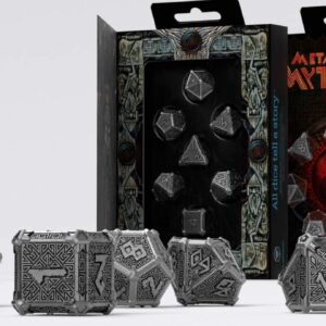 Q Workshop Metal Mythical 7 Polyhedral Ornamented Dice Set