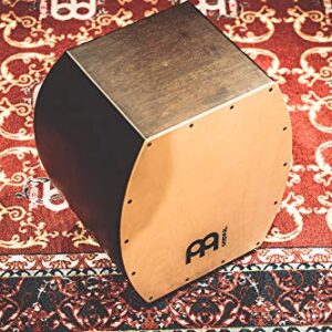 Meinl Jumbo Arch Bass Cajon Box Drum with Internal Snares - NOT MADE IN CHINA - Maple Frontplate / Hardwood Body in Vintage Wine Barrel Finish, 2-YEAR WARRANTY (SUBCAJ8VWB-M)