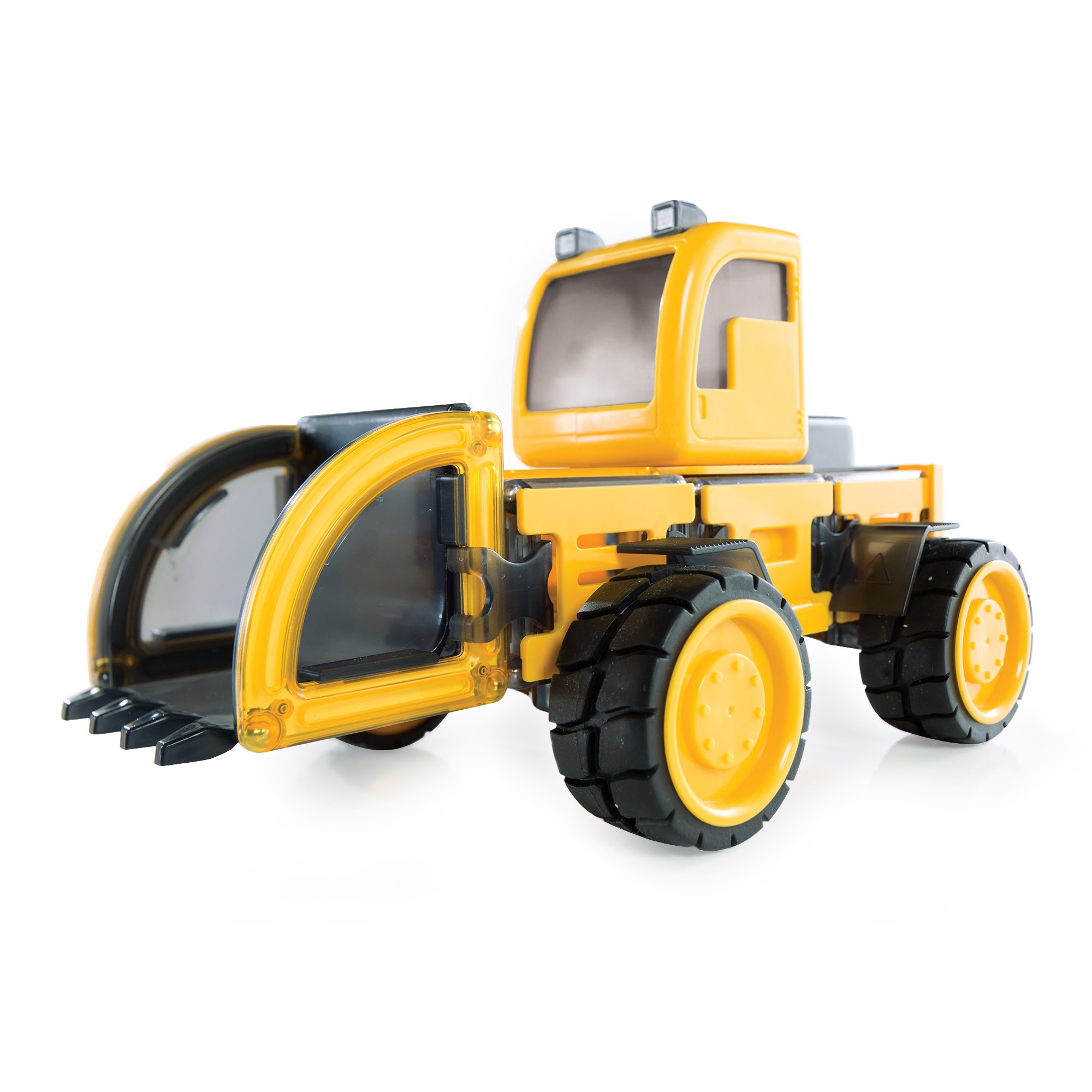 Guidecraft PowerClix Bluetooth Construction Vehicle Magnetic Building Set - STEM Educational Skills Building Toy for Kids