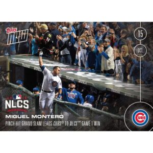 mlb chicago cubs miguel montero #589 topps now trading card