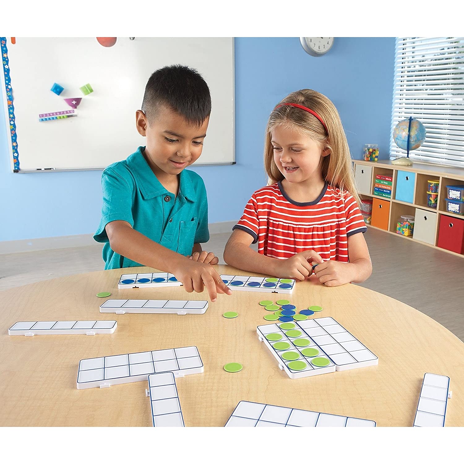 Learning Resources Connecting Ten-Frame Trays, 165 Pieces