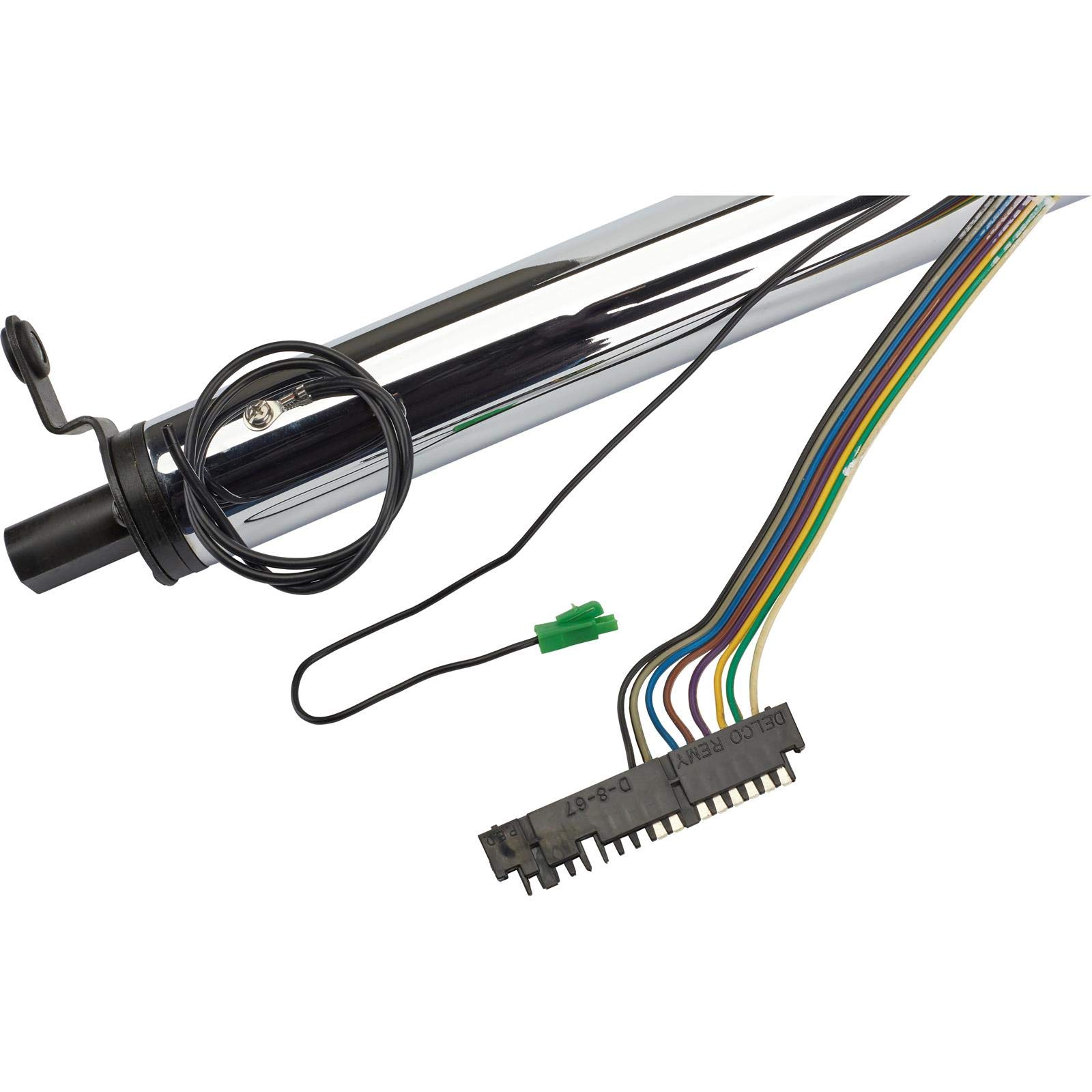 Universal GM 32-Inch Tilt Steering Column with Shifter: 5-Position Adjustable, Built-In GM Turn Signal & Hazard Flashers, Compatible with OE & Aftermarket Wiring, Chrome