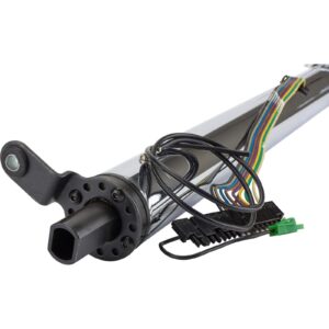 Universal GM 32-Inch Tilt Steering Column with Shifter: 5-Position Adjustable, Built-In GM Turn Signal & Hazard Flashers, Compatible with OE & Aftermarket Wiring, Chrome