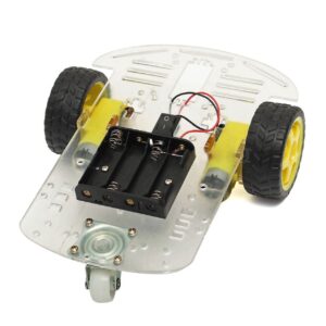 ardest diy programmable 2wd smart robot car chassis kit with motor speed encoder for kids to learn arduino, coding, robotics, and electronics