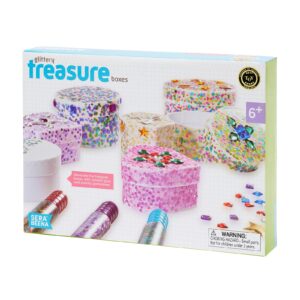 serabeena decorate your own glittery treasure boxes - creative kit for girls