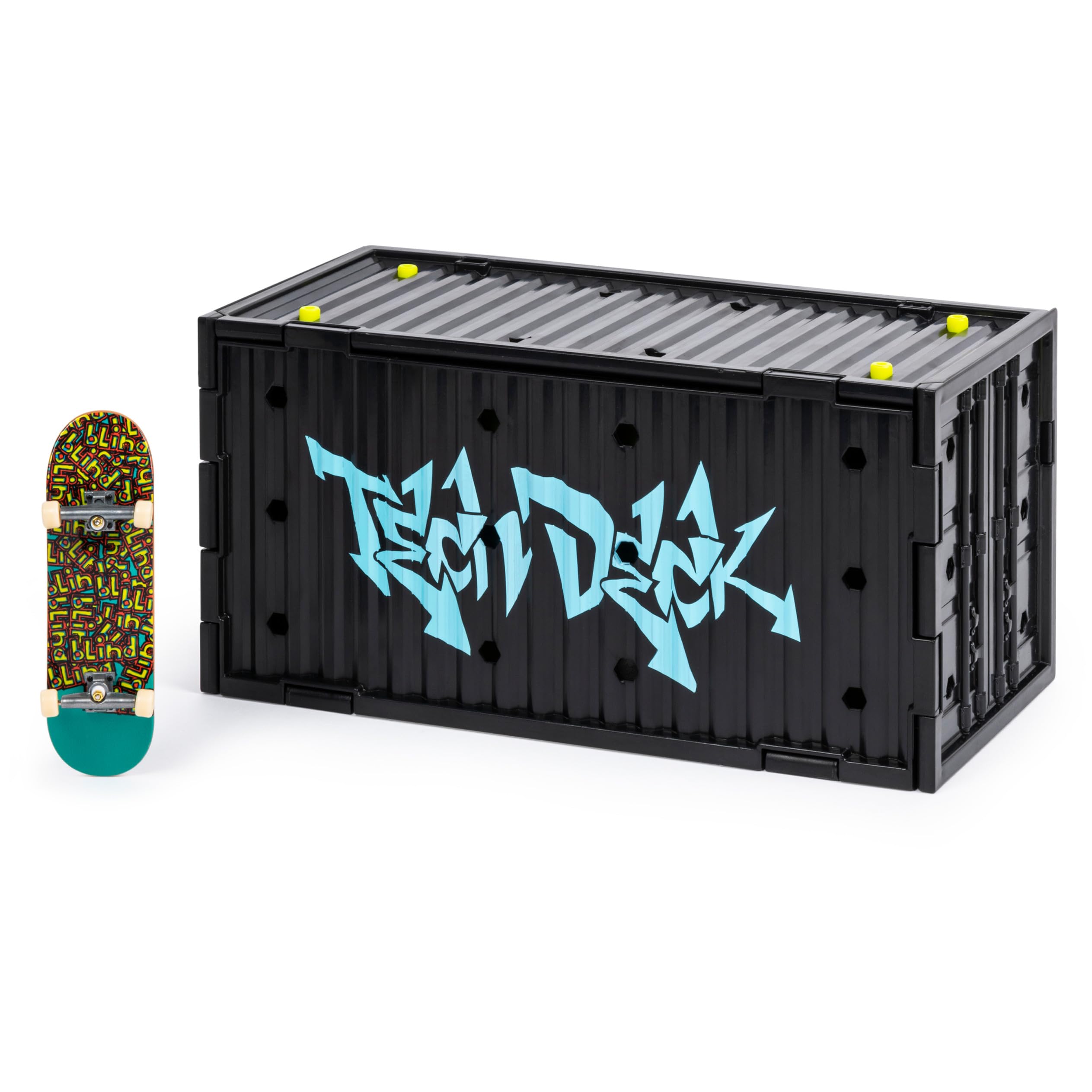 Tech Deck, Transforming SK8 Container Pro Modular Skatepark with Exclusive Fingerboard, Kids Toy for Ages 6 and Up (Styles May Vary)