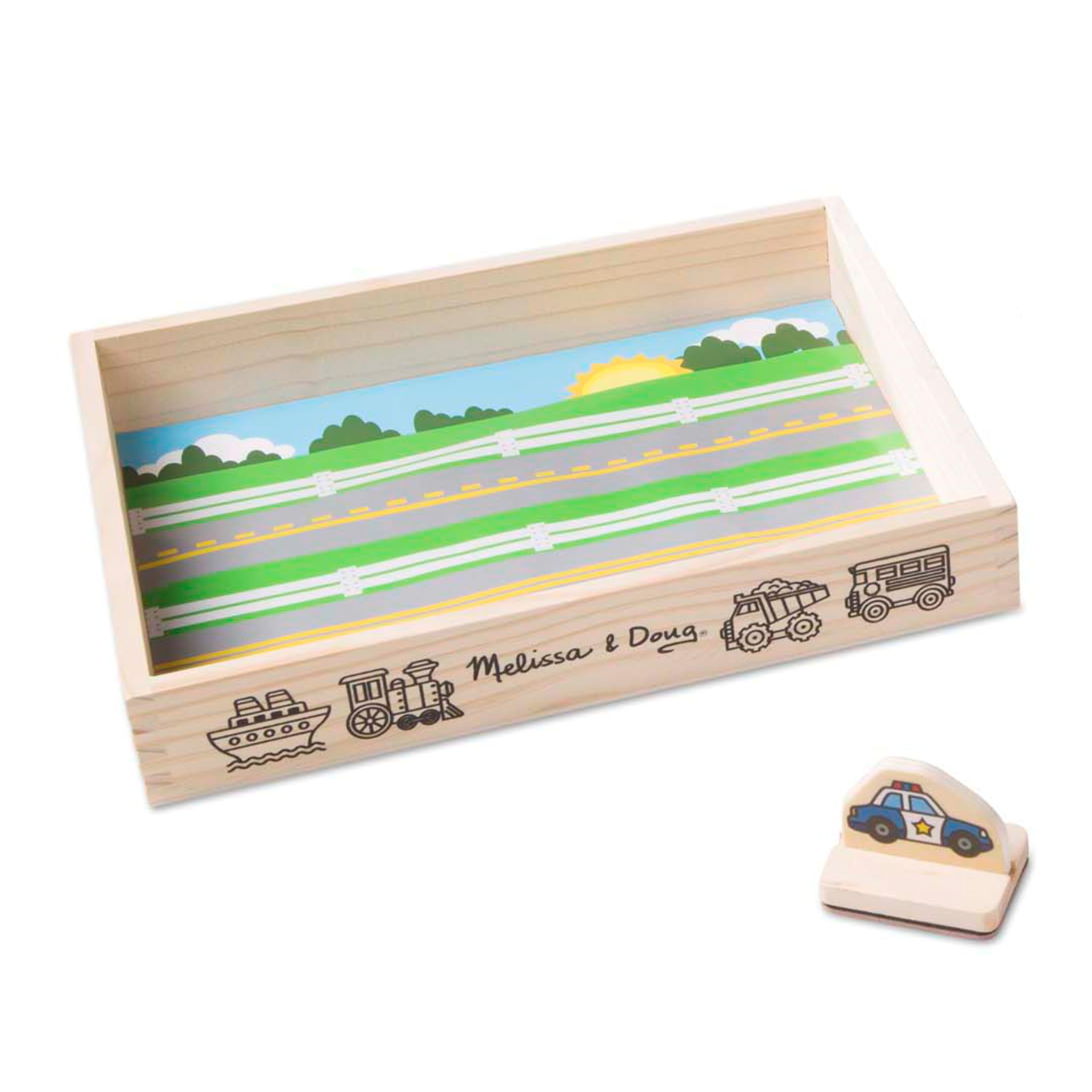 Melissa & Doug My First Wooden Stamp Set - Vehicles