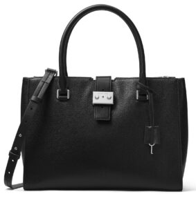 michael michael kors women's large bond satchel, black, one size