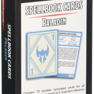 Gale Force Nine Dungeons & Dragons: Spell Book Cards: Paladin Deck Card Game