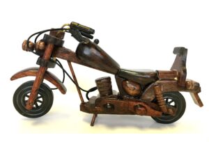 abcvariety handmade wooden harley davidson vintage cruiser motorcycle decoration model (c)