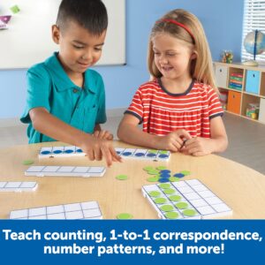 Learning Resources Connecting Ten-Frame Trays, 165 Pieces