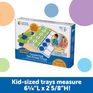 Learning Resources Connecting Ten-Frame Trays, 165 Pieces