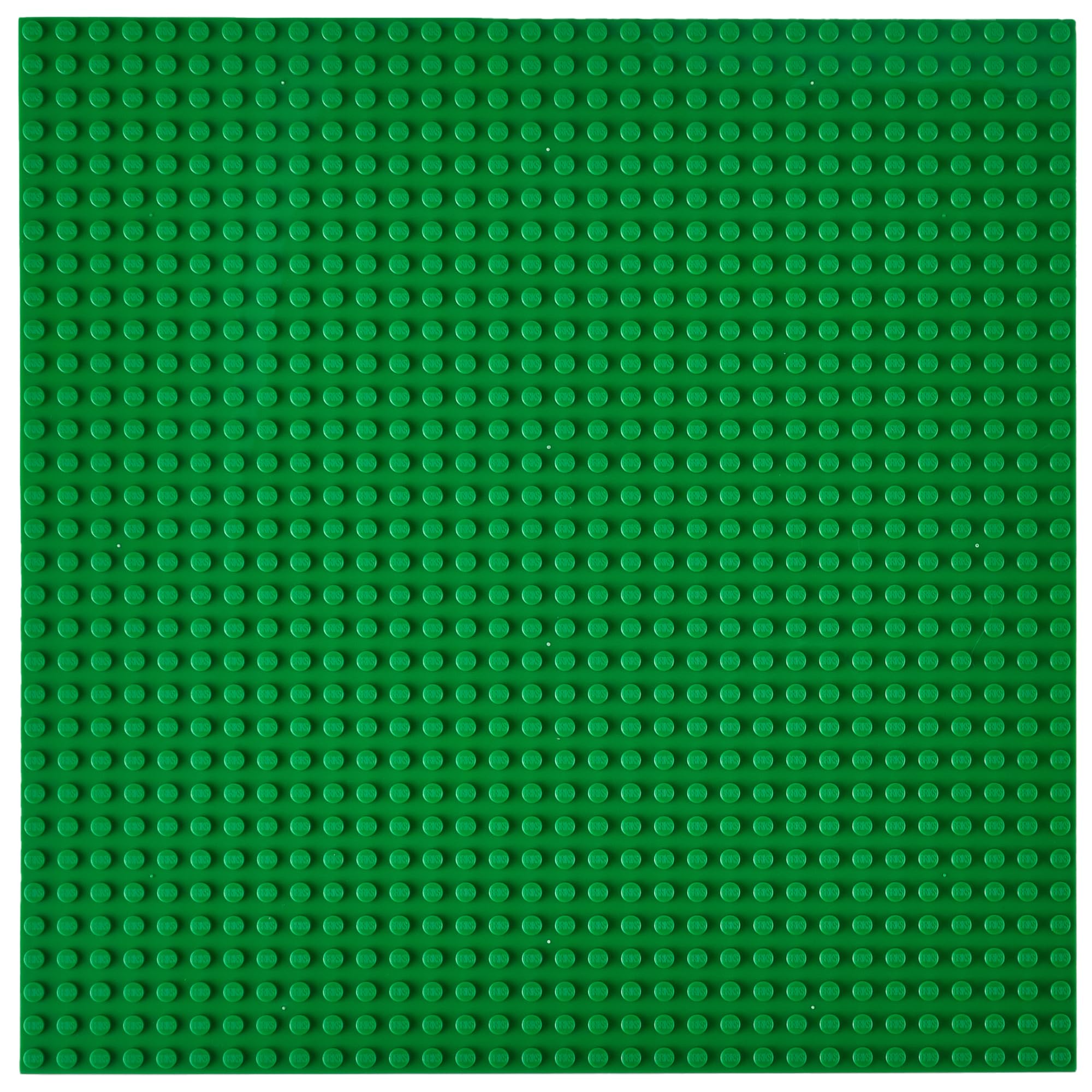 Strictly Briks Compatible with Lego Large Classic Stackable Baseplates, for Building Bricks, Bases for Tables, Mats, and More, 100% Compatible with All Major Brands, Green, 1 Piece, 10x10 Inches