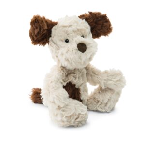 jellycat squiggle puppy stuffed animal, small, 9 inches