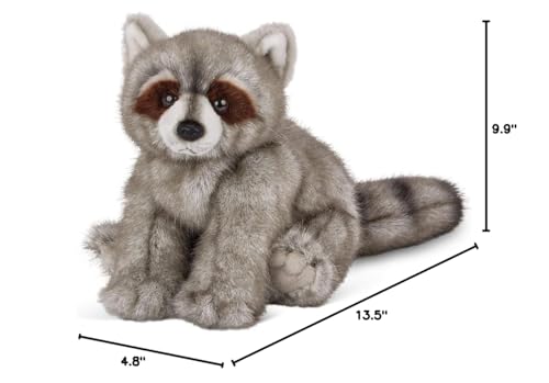 Bearington Rocko Plush Stuffed Animal Raccoon, 13 inches