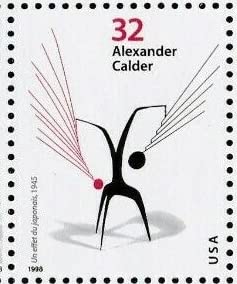 USPS Alexander Calder Full Sheet, Cent Postage Stamps, USA 1997, Scott 3198-3202