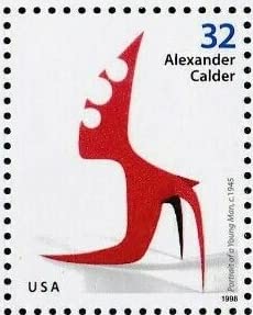 USPS Alexander Calder Full Sheet, Cent Postage Stamps, USA 1997, Scott 3198-3202