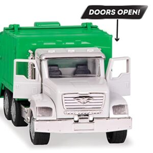 Driven by Battat – Toy Recycling Truck For Kids – Toy Work Vehicle – Lights & Sounds – Movable Parts – 3 Years + – Micro Recycling Truck