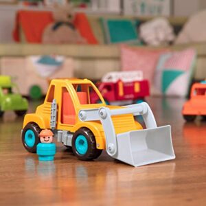 Battat – Toy Bulldozer – Classic Toddler Trucks – Yellow Construction Toy- Soft Rubber Wheels – Front End Loader- 18 Months +