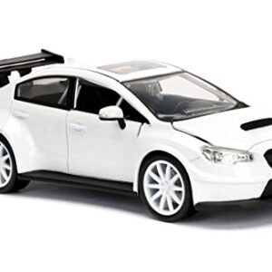 Jada Toys Fast & Furious 1:24 Mr. Little Nobody's Subaru WRX STI Die-cast Car, Toys for Kids and Adults, White (98296)