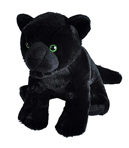 Wild Republic Jaguar Black, Cuddlekins, Stuffed Animal, 12 inches, Gift for Kids, Plush Toy, Fill is Spun Recycled Water Bottles