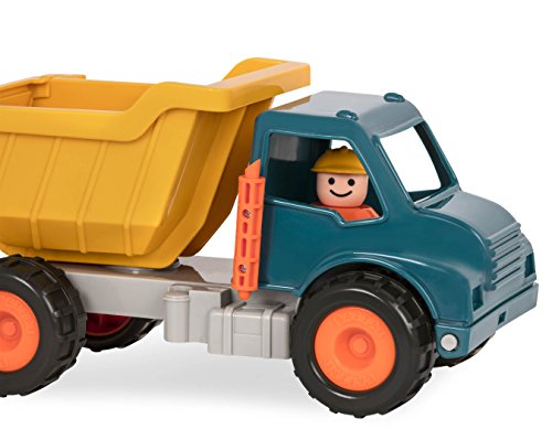 Battat – Yellow Dump Truck – Classic Toddler Trucks – Kids Construction Toys – Soft Rubber Wheels – 18 Months + – Dump Truck