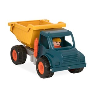 battat – yellow dump truck – classic toddler trucks – kids construction toys – soft rubber wheels – 18 months + – dump truck