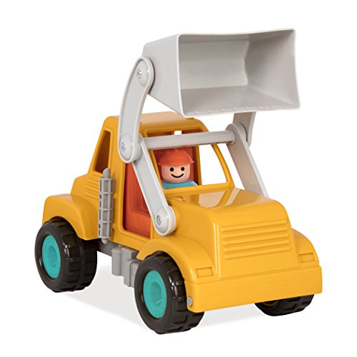 Battat – Toy Bulldozer – Classic Toddler Trucks – Yellow Construction Toy- Soft Rubber Wheels – Front End Loader- 18 Months +