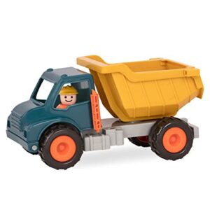 Battat – Yellow Dump Truck – Classic Toddler Trucks – Kids Construction Toys – Soft Rubber Wheels – 18 Months + – Dump Truck