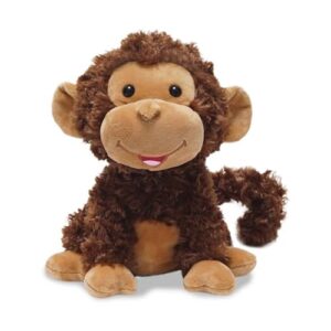 cuddle barn - crackin' up coco | super soft animated twirling moving monkey stuffed animal plush toy | spins around making monkey sounds, 10 inches