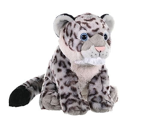 Wild Republic Snow Leopard, Cuddlekins, Stuffed Animal, 12 inches, Gift for Kids, Plush Toy, Fill is Spun Recycled Water Bottles