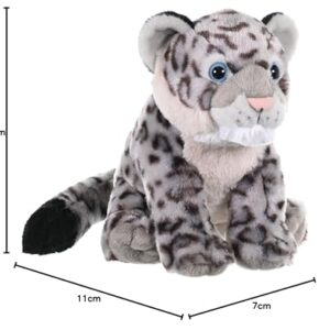 Wild Republic Snow Leopard, Cuddlekins, Stuffed Animal, 12 inches, Gift for Kids, Plush Toy, Fill is Spun Recycled Water Bottles