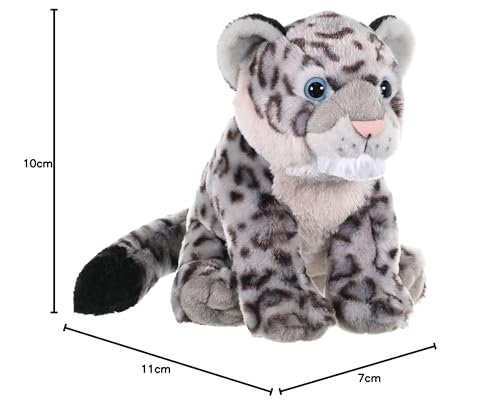 Wild Republic Snow Leopard, Cuddlekins, Stuffed Animal, 12 inches, Gift for Kids, Plush Toy, Fill is Spun Recycled Water Bottles