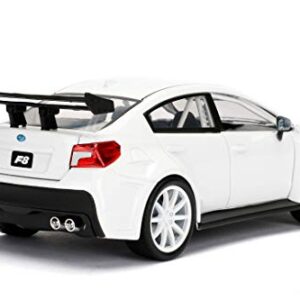 Jada Toys Fast & Furious 1:24 Mr. Little Nobody's Subaru WRX STI Die-cast Car, Toys for Kids and Adults, White (98296)