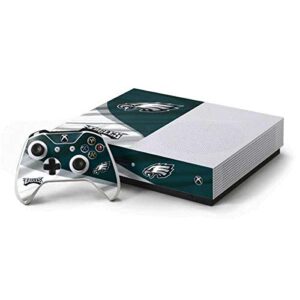 skinit decal gaming skin compatible with xbox one s console and controller bundle - officially licensed nfl philadelphia eagles design