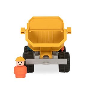 Battat – Yellow Dump Truck – Classic Toddler Trucks – Kids Construction Toys – Soft Rubber Wheels – 18 Months + – Dump Truck