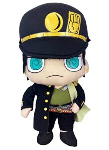 ge animation jojo's bizarre adventure jotaro kujo sd stuffed plush, 10"