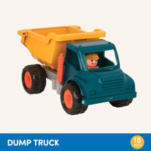 Battat – Yellow Dump Truck – Classic Toddler Trucks – Kids Construction Toys – Soft Rubber Wheels – 18 Months + – Dump Truck