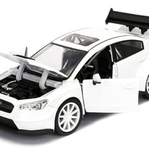 Jada Toys Fast & Furious 1:24 Mr. Little Nobody's Subaru WRX STI Die-cast Car, Toys for Kids and Adults, White (98296)