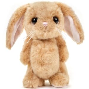 bearington billy big head bunny the stuffed bunny rabbit, 8 inch brown easter stuffed animal